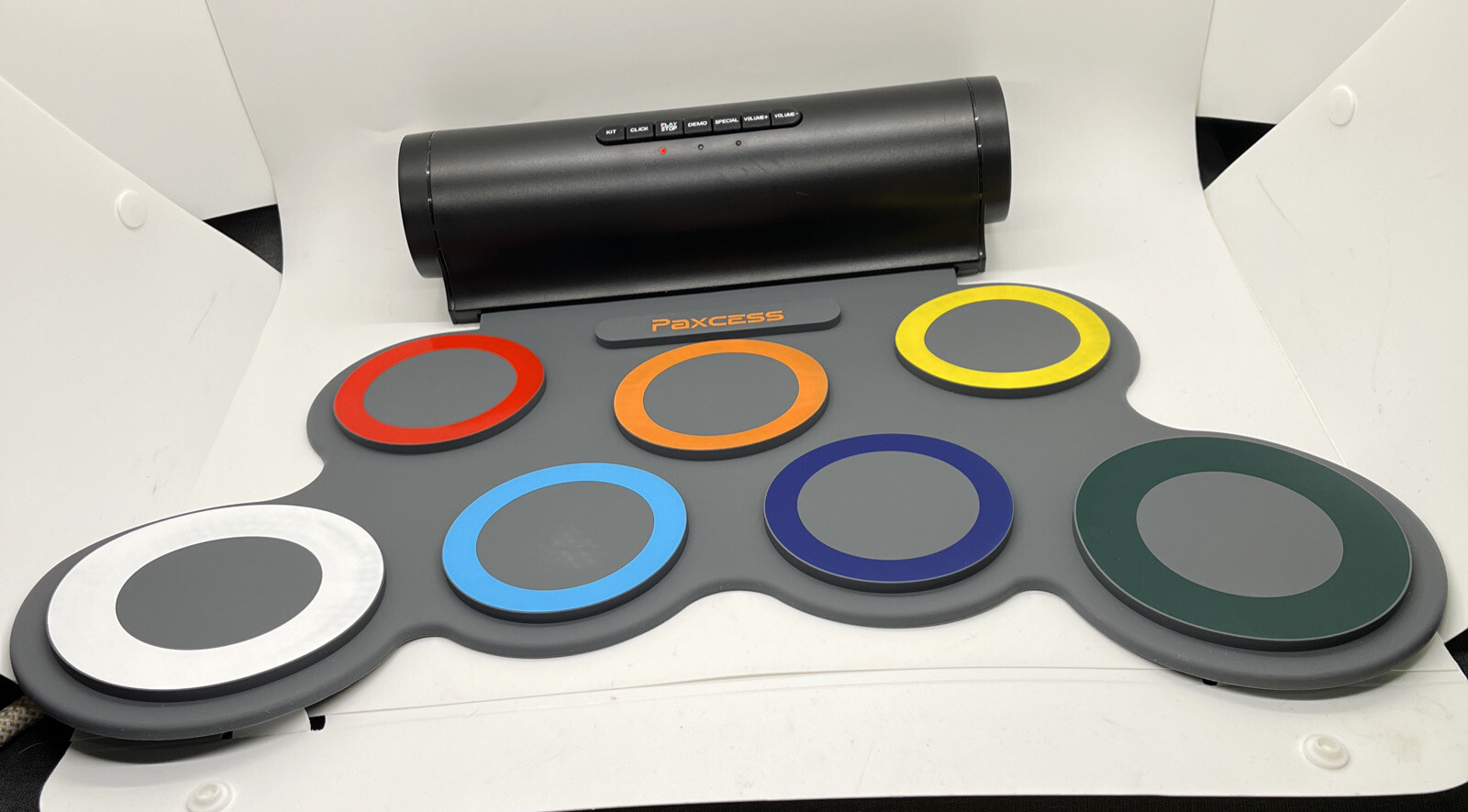 Paxcess 7 Pads Electronic Drum Set Roll-Up Drum Practice Pad | eBay