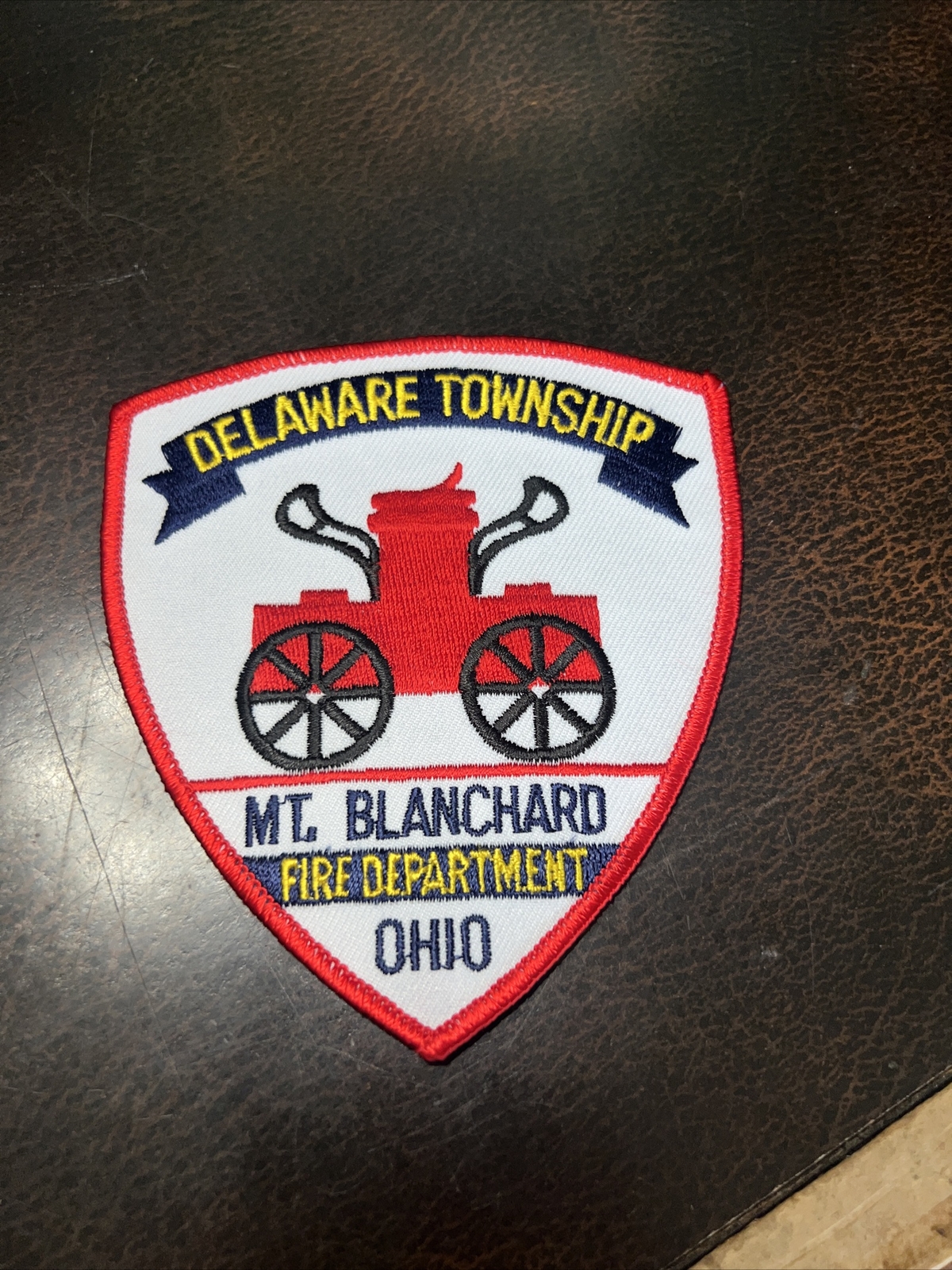 Vintage Obsolete Ohio Fire Department Patch Delaware Township Mt ...