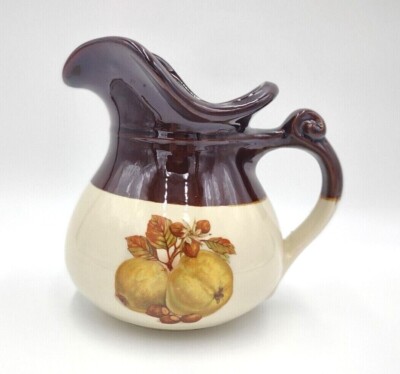 Vintage McCoy Water Pitcher Design 7515 Fruit Festival ca 1960 ...