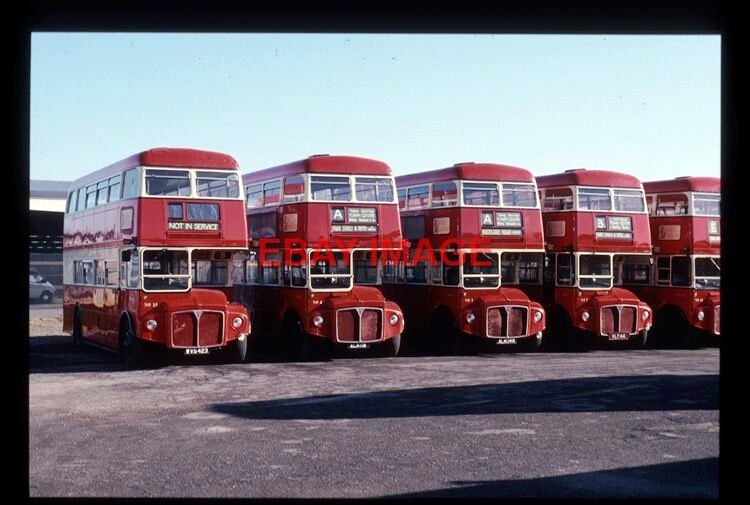 ORIGINAL 35mm SLIDE READING MAINLINE ROUTEMASTER BUS NOS 15 4 1 7 AND ...