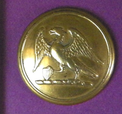 Bb BIRD Antique British LIVERY CREST BUTTON Gilt Brass 27mm. | eBay