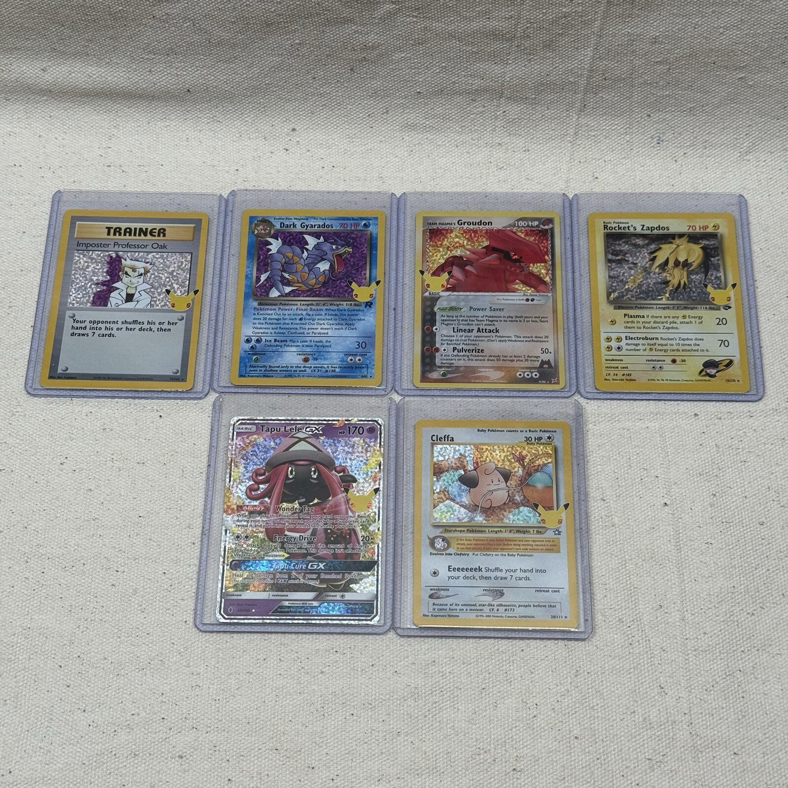 Lot of 6 Pokemon Celebrations cards 25th Anniversary Classic Collection ...