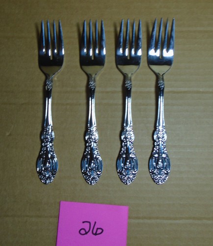Springtime Stainless Japan Lot of 4 Flatware Salad Forks P26 sa | eBay