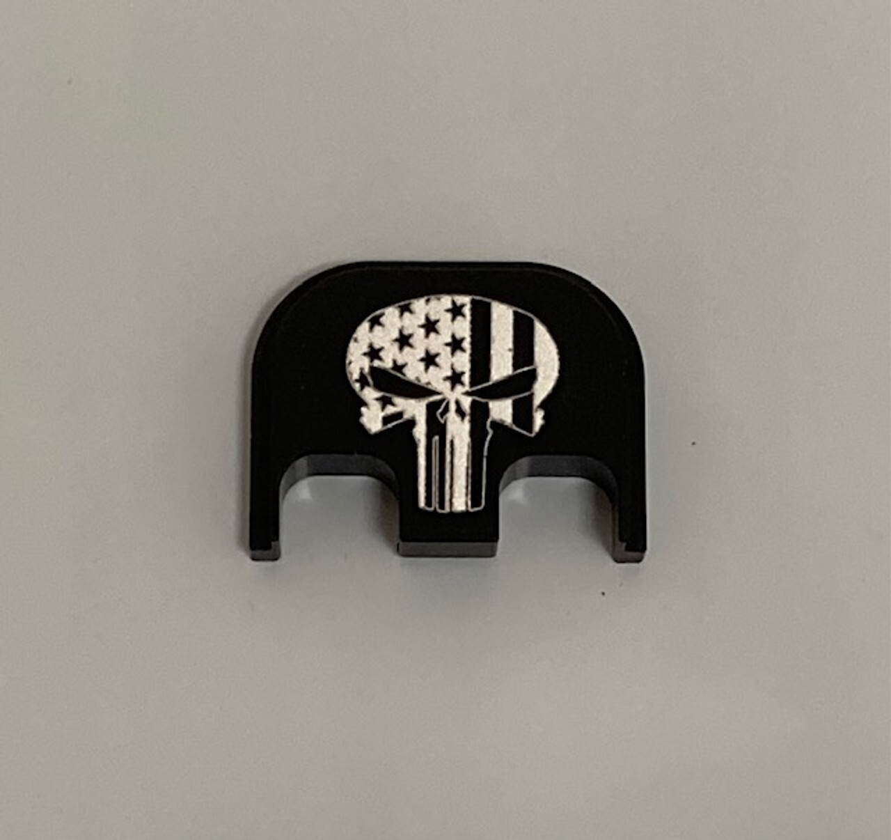 PUNISHER WITH FLAG Glock Gen 1-5 Billet Backplate Slide Plate 17 19 26 ...