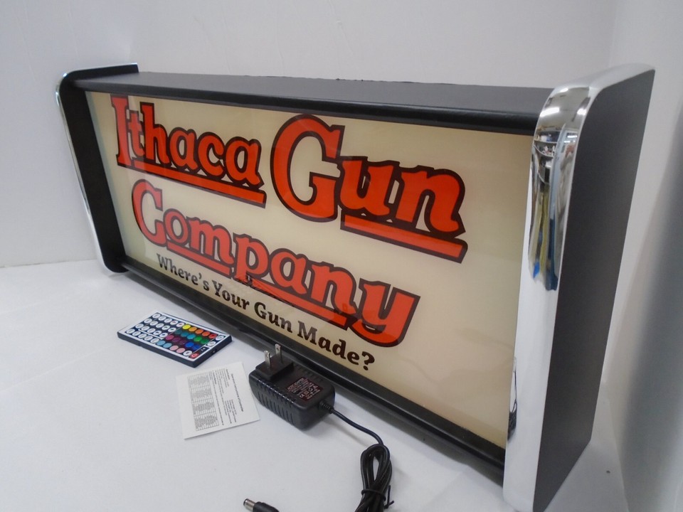 Ithaca Gun Company LED Display lighted sign lightbox Hanging Light | eBay