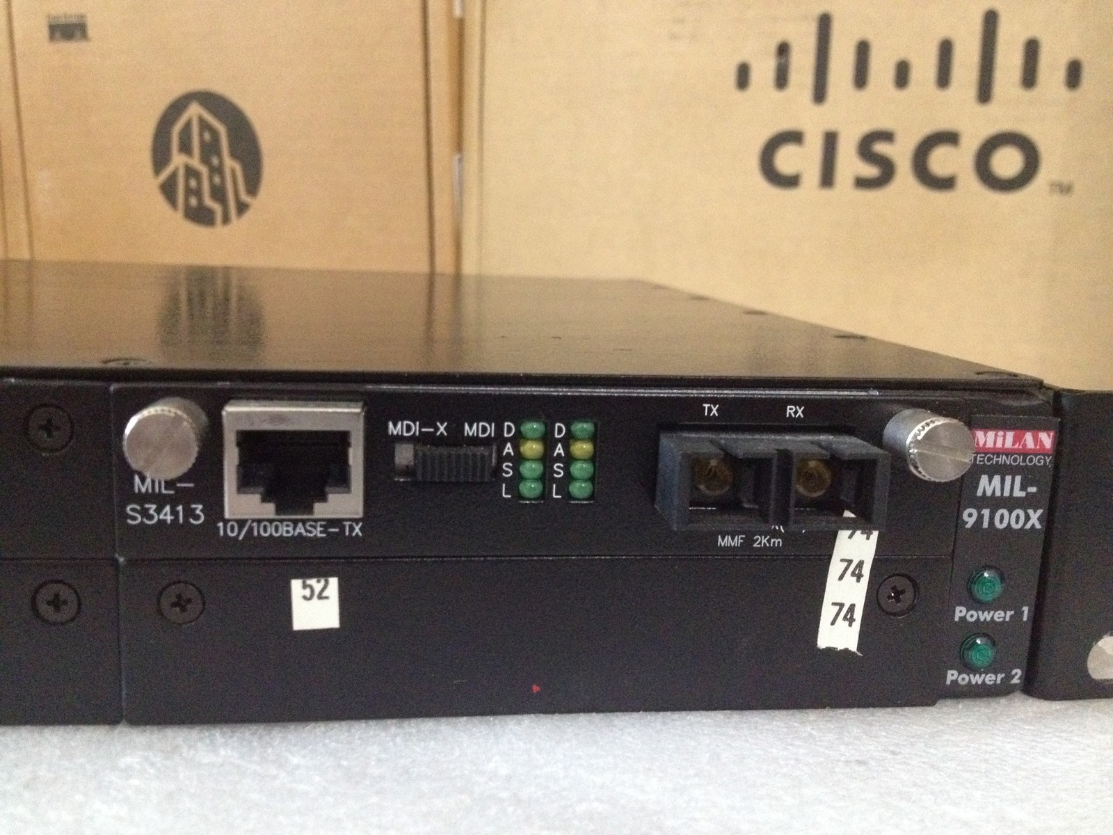 MiLAN Technology MIL-9100X 8-Slot Media Converter Chassis with SNMP ...