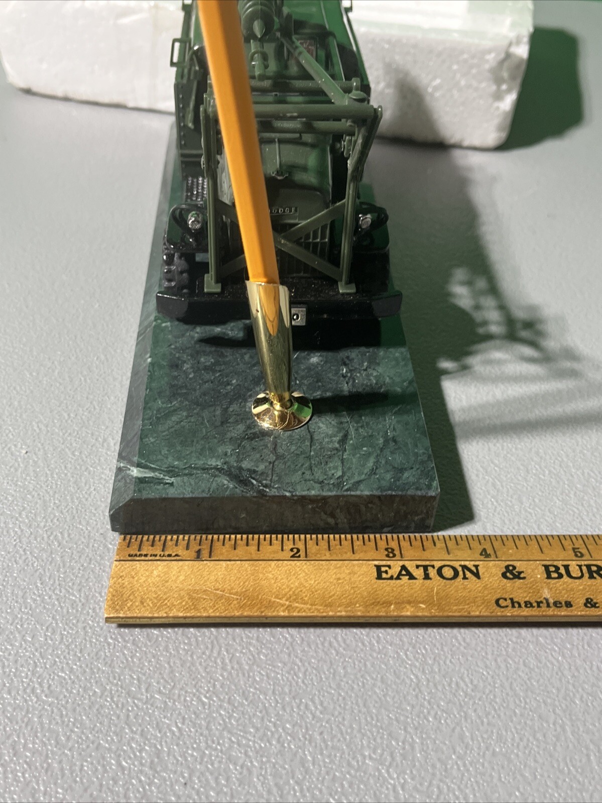 Met-Ed ~ 1950 Power Wagon ~ PEN Holder ~ desk Topper ~ Pole Digging ...
