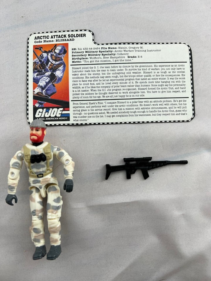 GI JOE Blizzard v2 Arctic Attack Soldier, 1997 Series 14 3.75" Action ...