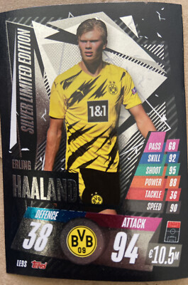 MATCH ATTAX 20/2021 LIMITED EDITION - ERLING HAALAND BVB SILVER FOIL ...