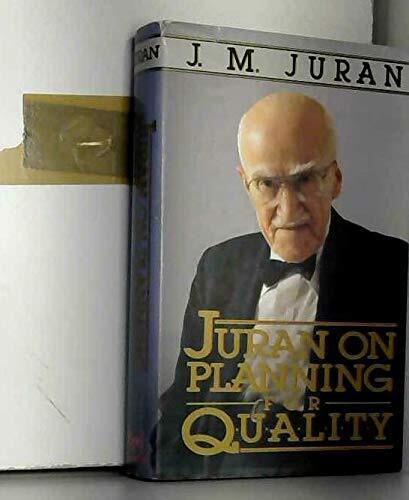 JURAN ON PLANNING FOR QUALITY By J. M. Juran - Hardcover *Excellent ...