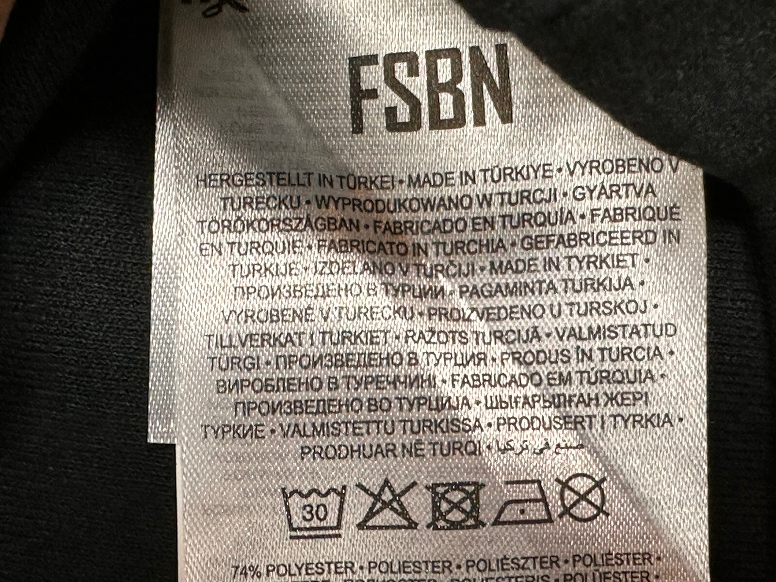 FSBN Mens Size XL Relaxed Fit T Shirt Black Long Sleeve Crewneck Heavy ...