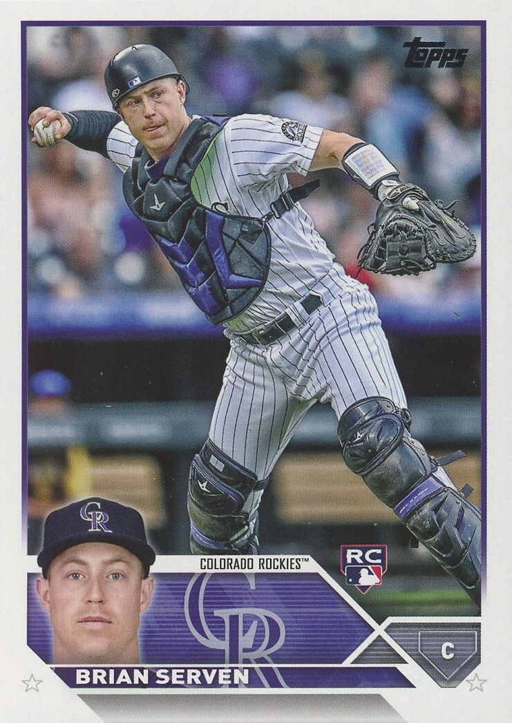 2023 Topps Series 1 Brian Serven Rookie RC #41 Colorado Rockies | eBay
