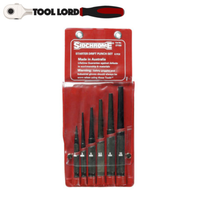 Sidchrome 6 Piece Metric Drift Punch Set 2-10mm Made in Australia ...