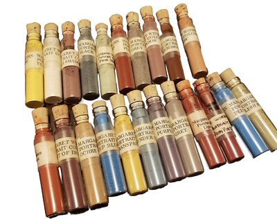 22 China Paint Powder Margaret Winborn Portrait Colors Glass Vials ...