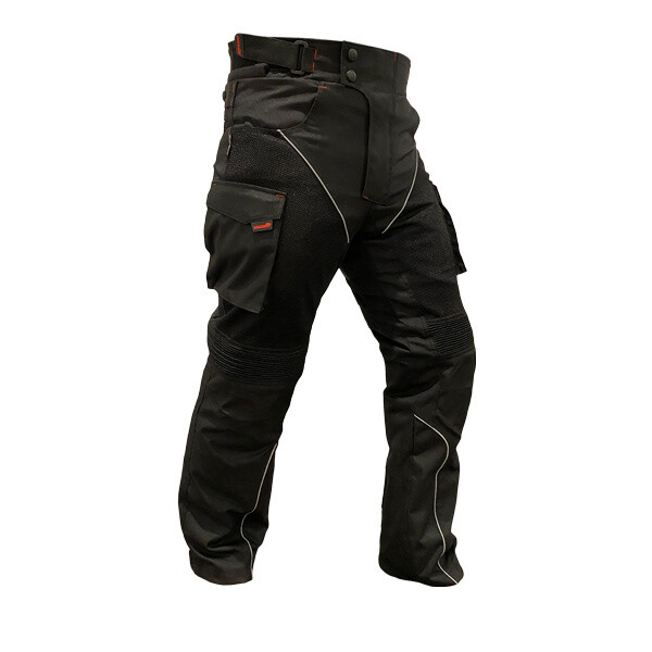 Motorbike Cordura Textile Pants black 100% Waterproof CE ARMOUR | eBay