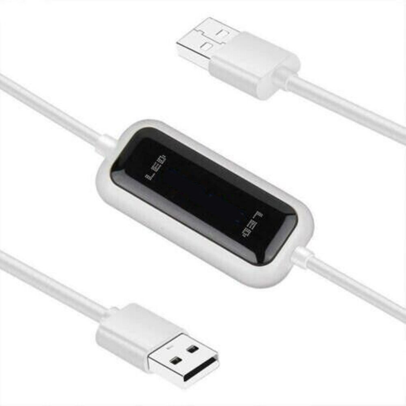 Direct PC To PC Two Computer File Transfer Sync Data Link USB Cable ...