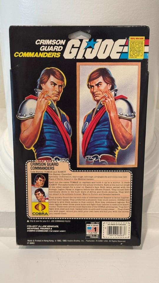 Crimson Guard Commanders Tomax & Xamot Vintage GI Joe Box Only 1985 | eBay