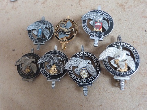 lot 7 insignes militaires armée de terre - brevets commando | eBay