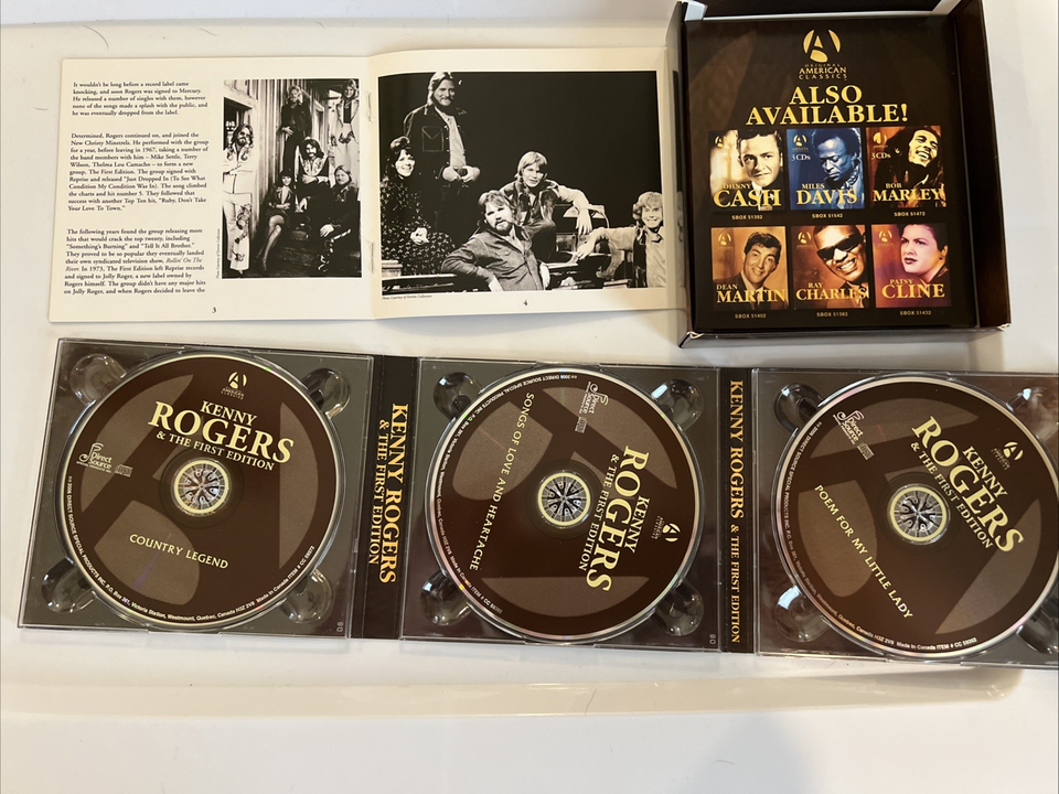 Kenny Rogers & The First Edition (CD; 2004, 3 Disc Box Set) | eBay
