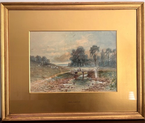 2 Original (not prints) landscape watercolour paintings. Cecil Lawson c ...