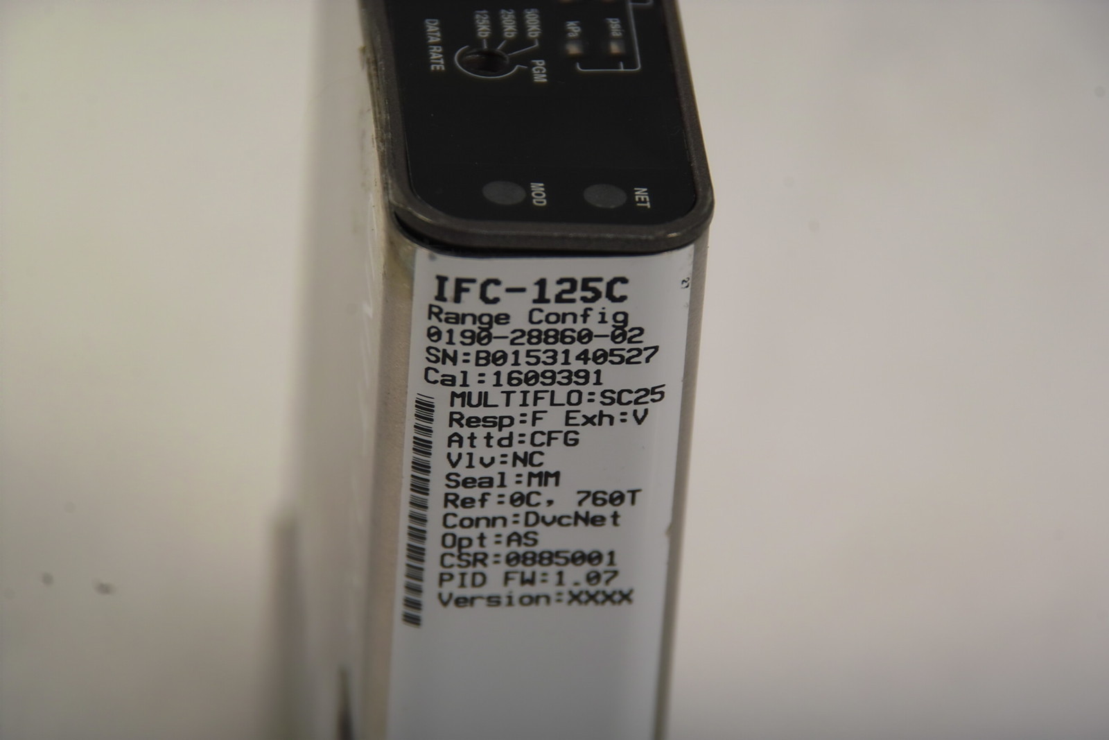 CELERITY UNIT 125 IFC-125C MASS FLOW CONTROLLER N2 1000SCCM FREE SHIP ...