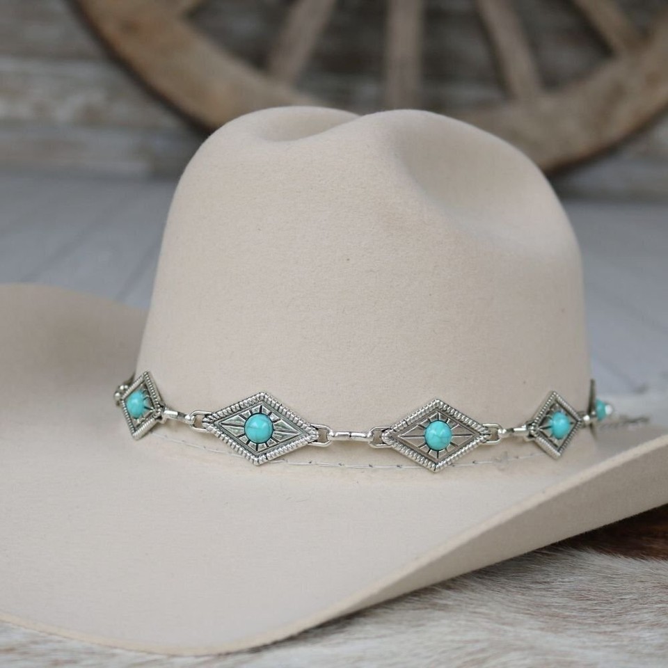 Diamond Concho Hat Band for Cowboy Hats | eBay