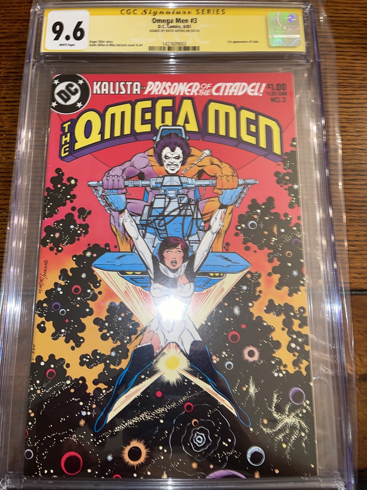 Omega Men #3 CGC 9.6 SS 1983 1st app. Lobo Signed Keith GIFFEN | eBay