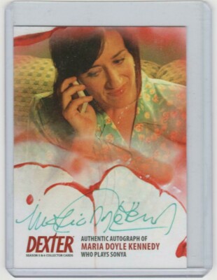 DEXTER SEASON 5 & 6 MARIA DOYLE KENNEDY/SONYA DOUBLE SIDED AUTOGRAPH ...