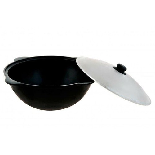 Kazan Казан Uzbeki Tatar Dish Plov Pot Mangal Cast Iron Pan Cooking 16 ...