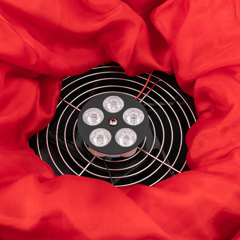 Electric Red Flame Light Simulated Campfire Light Fake Flame Lamp ...