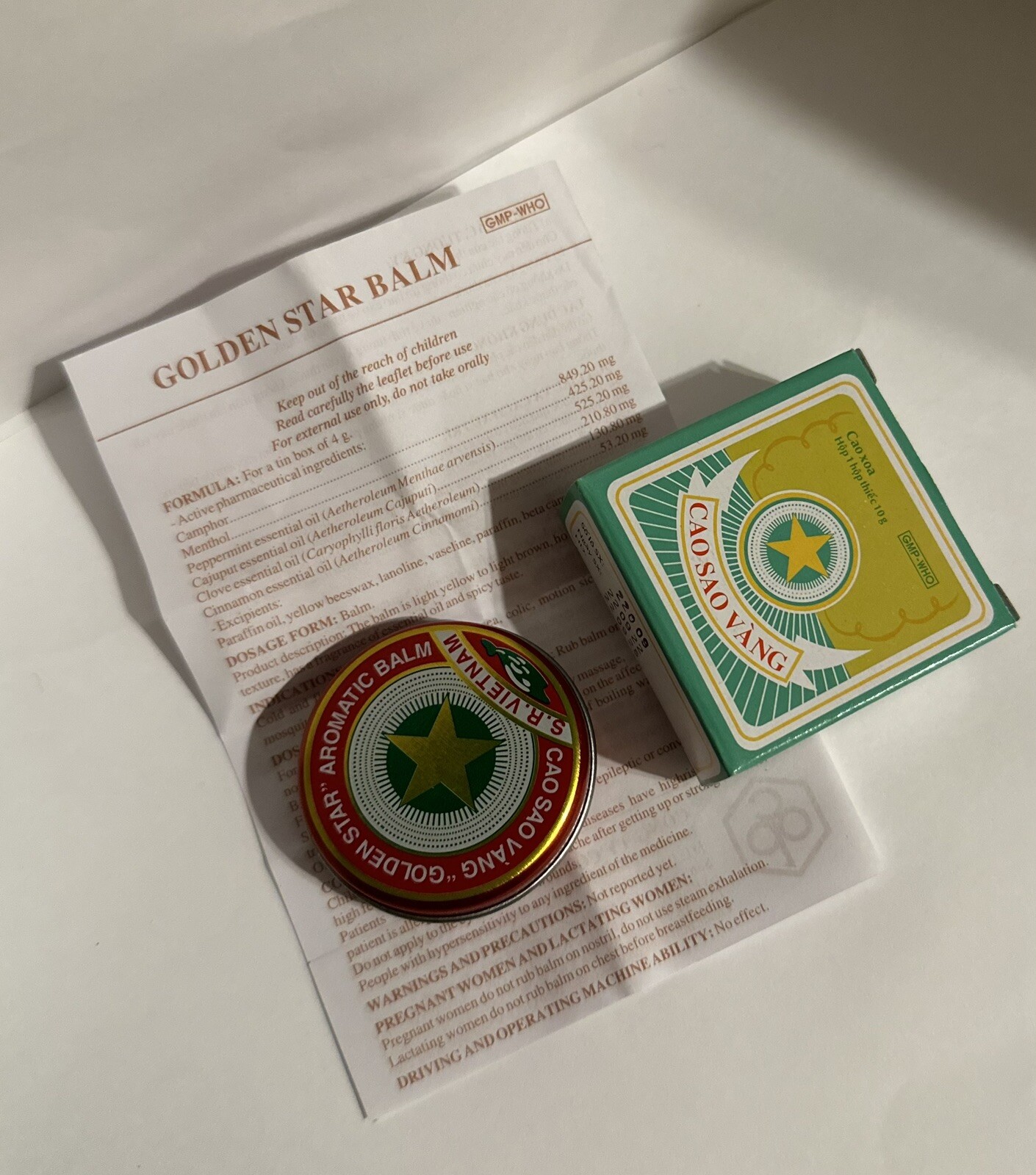 Golden Star Aromatic Balm Vietnam 10g - Бальзам Золотая звезда ...