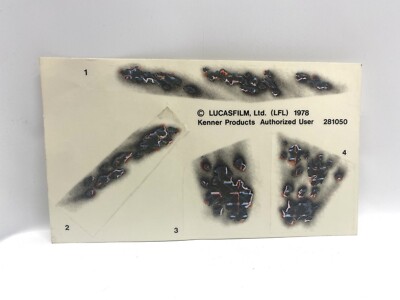 1978 Star Wars X Wing Fighter Battle Damage Decal Sheet 281050 | eBay