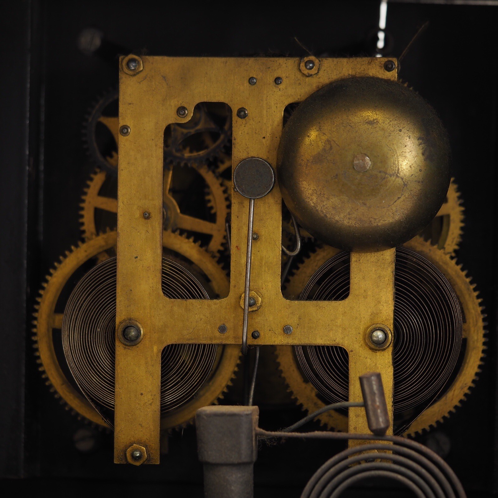 Antique E Ingraham Co Column Shelf Mantel Clock Chimes /g | eBay