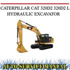 CATERPILLAR CAT 320D2 320D2 L HYDRAULIC EXCAVATOR WORKSHOP & PARTS ...