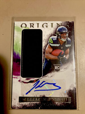 2022 Panini Origins Kenneth Walker III RPA Rookie Patch Auto Seahawks ...