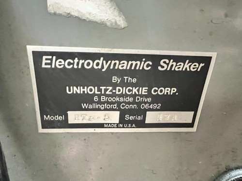 Unholtz Dickie UD RTS-5 Shaker Vibration System 9000 lbs RMS | eBay