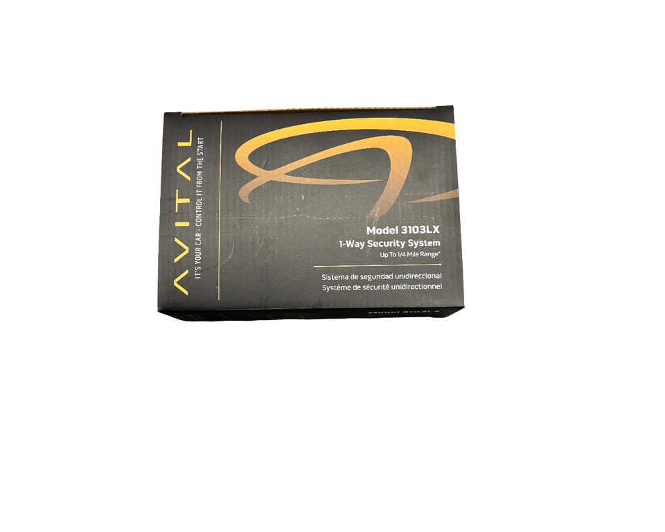 AVITAL 3103LX KEYLESS ENTRY 3 CHANNEL CAR ALARM SYSTEM SECURITY 2 ...