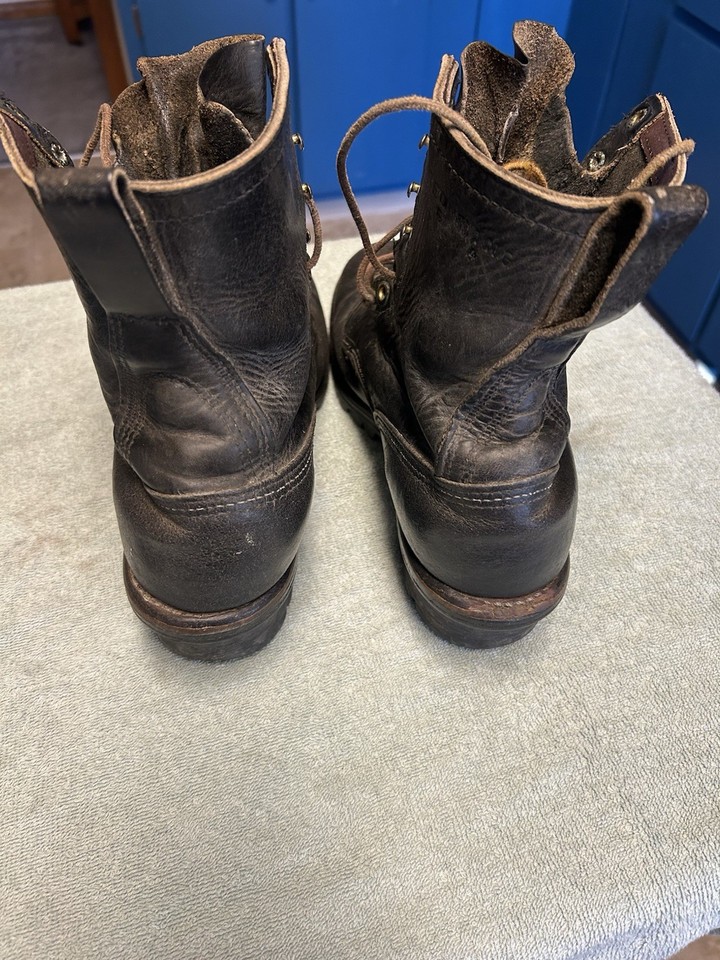 Red Wing Black Logger Boots Size Is Probably 9.5 | eBay