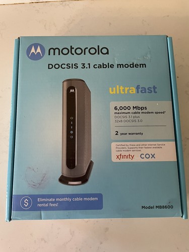 Motorola MB8600 DOCSIS 3.1 Cable - Black for sale online | eBay