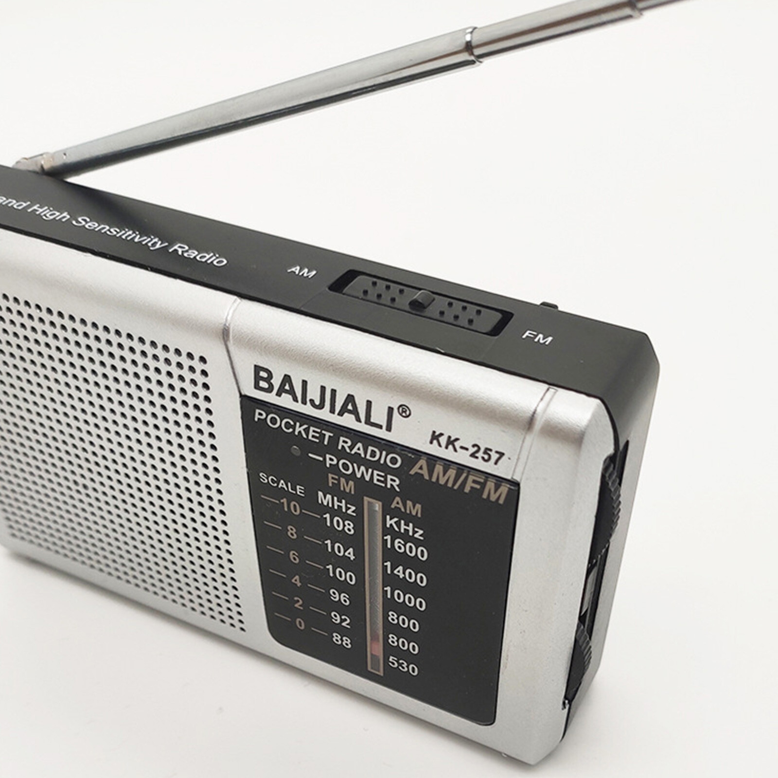 Mini AM/FM Radio AA Battery Powered Full-wave Band Emergency Radio ...