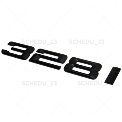 Black 328i Logo Emblem Replace Badge Car Trunk Lid M Series Performance ...