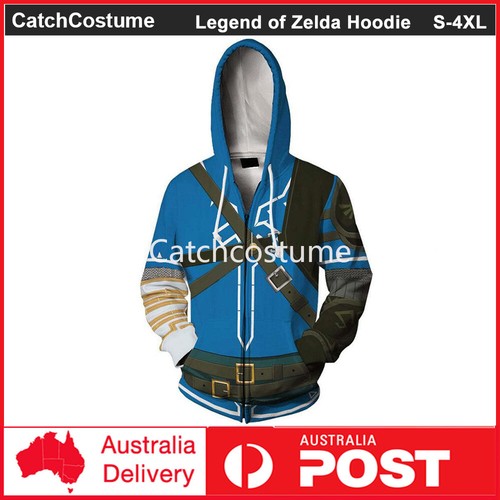 Legend of Zelda Tears of the Kingdom Link Hoodie Cosplay Costume Hood ...