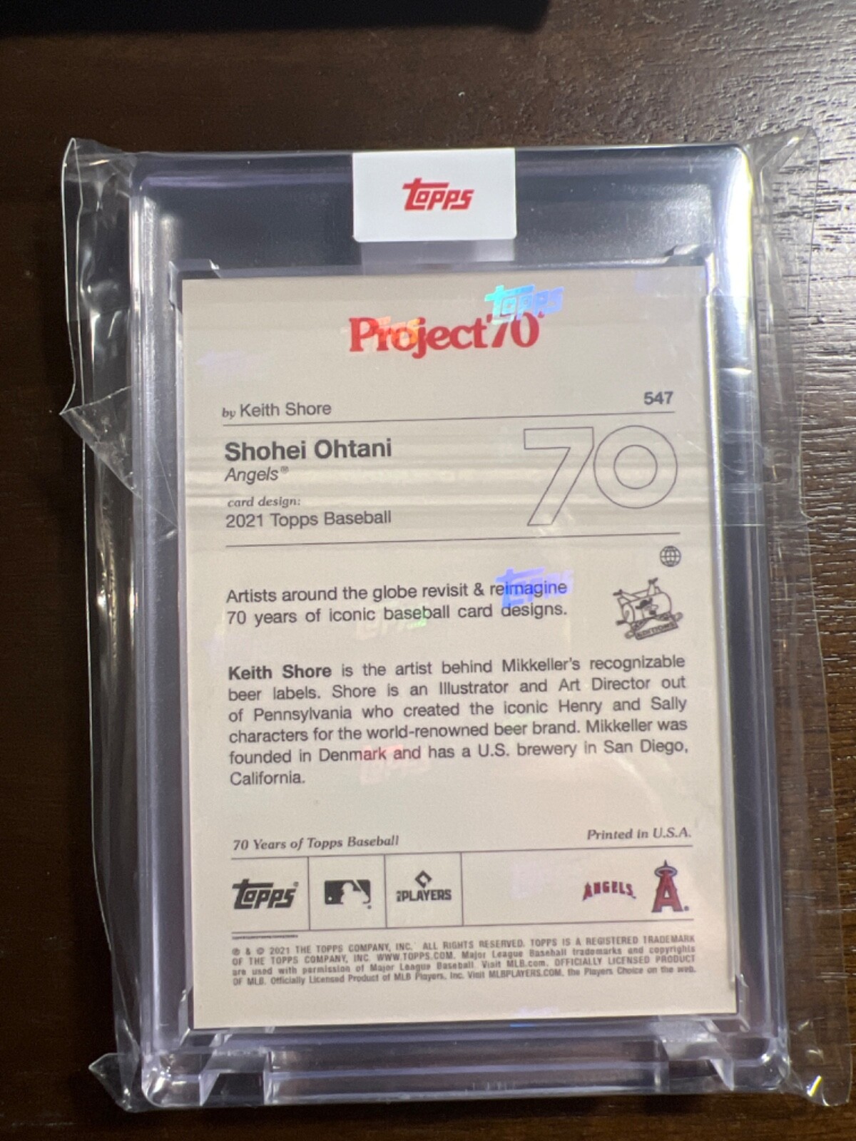 2021 Topps Project 70 Card #547 Shohei Ohtani 2021 by Keith Shore | eBay