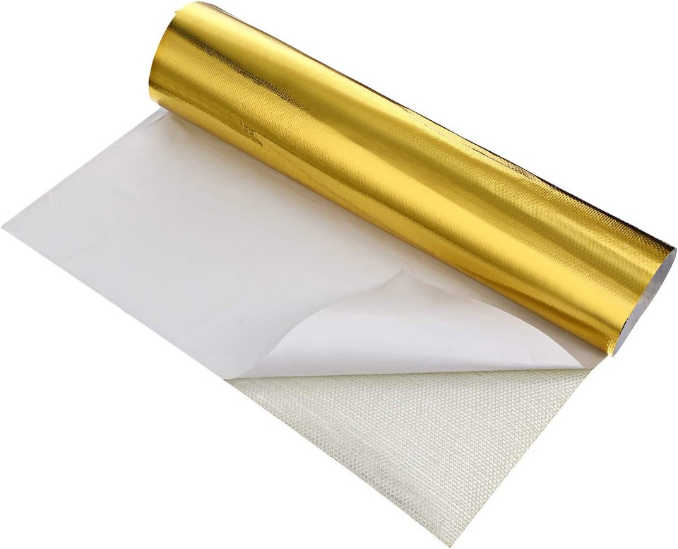 Heat Shield Adhesive Backed Aluminized Fiberglass Heat Sheet Protection ...