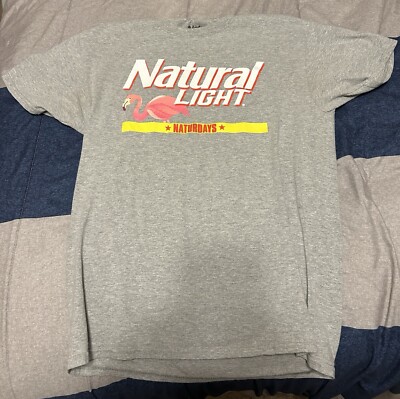 Natural Light “Naturdays” T-Shirt Men’s Size M Funny College | eBay