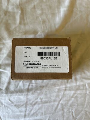 Subaru Keyless Entry Unit 88035AL13B | eBay
