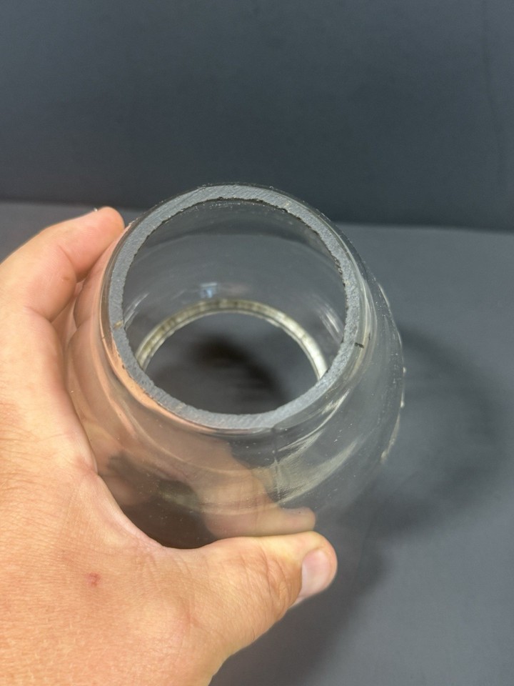 Original EJ & E Railway Railroad Lantern Globe Embossed Elgin Joliet ...