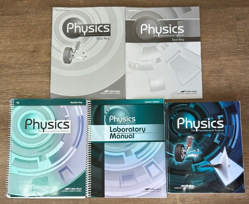 Abeka Physics Text. Solution Key, Lab. Key, and test and quiz keys ...