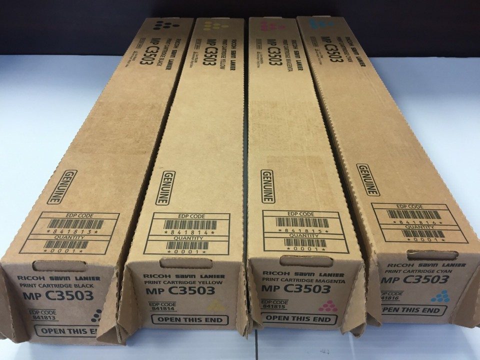 Genuine Ricoh Savin Lanier Toner SET MP C3503 MP C3003 MP C3004 MP ...