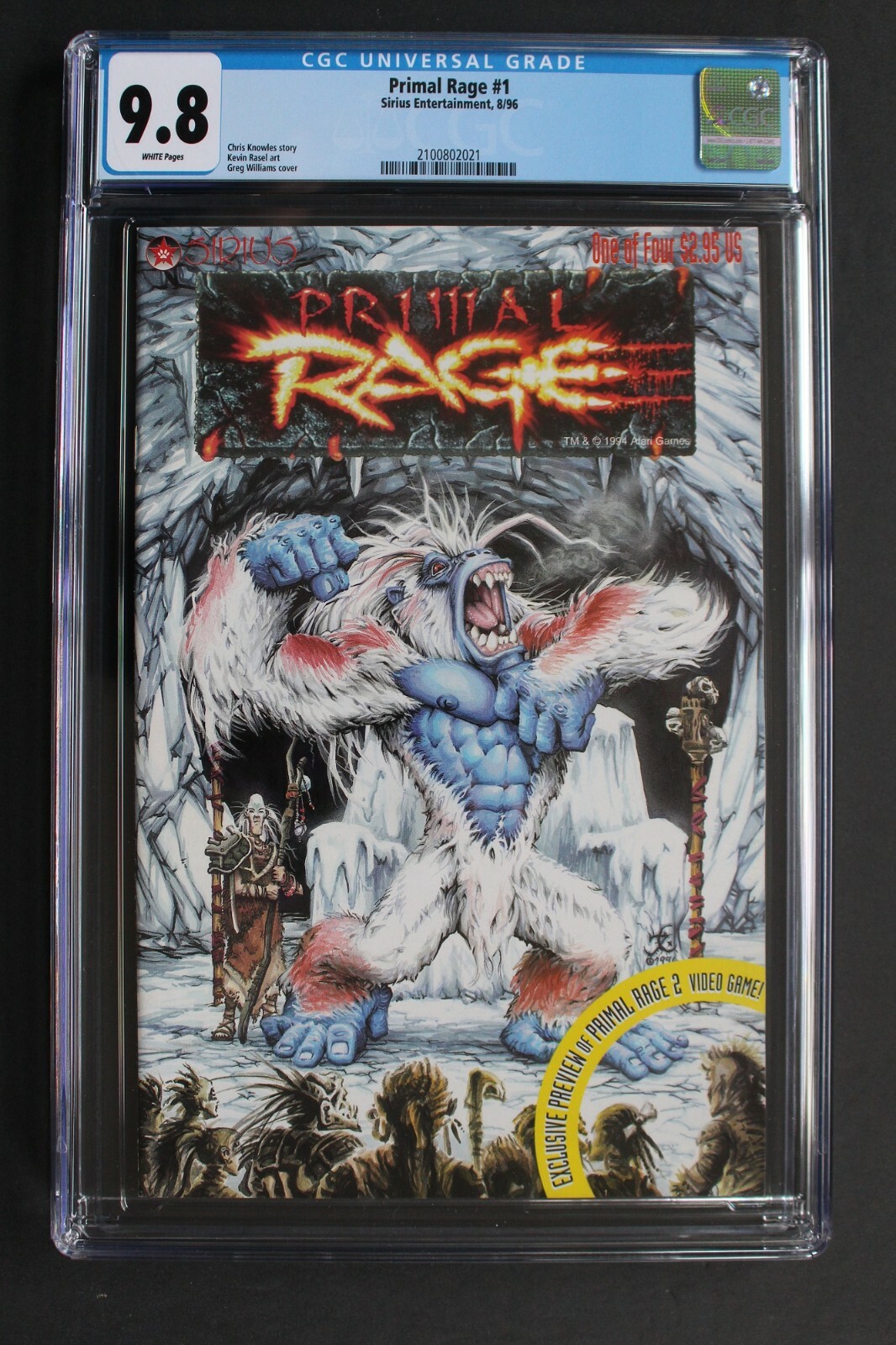 PRIMAL RAGE #1 first COMIC URTH Monsters 1994 Violent Atari PR-2 ...